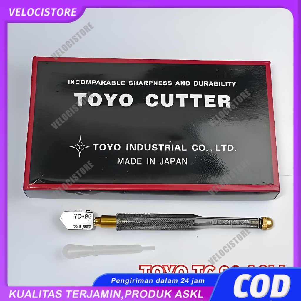 Jual Pisau Potong Kaca TOYO TC-90 Asli Jepang | Glass Cutter Original ...