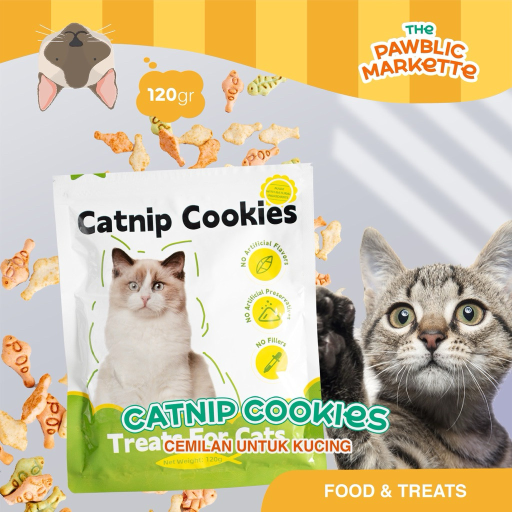 Jual [TPM] Biskuit Kucing Magic Catnip 120 g - Snack Kucing magic ...