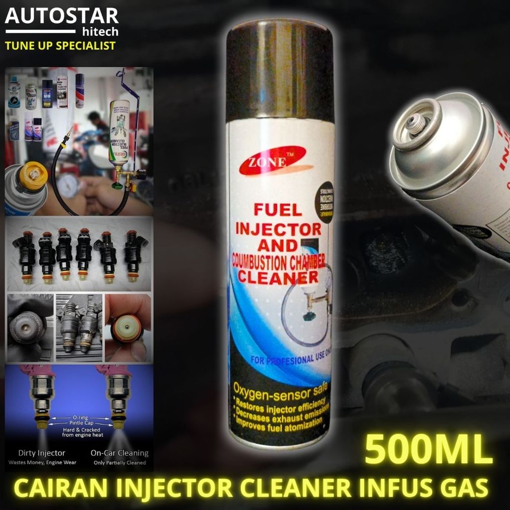 Jual ZONE FUEL INJECTION CLEANER ULIR GAS 500ML untuk alat tipe infus ...
