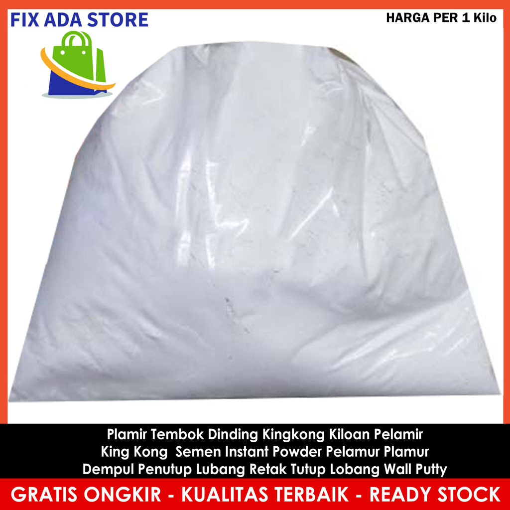 Jual King Kong Plamir Dempul Tembok Dinding 1 Kg Kingkong Kiloan ...