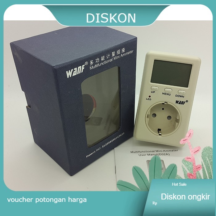 Jual Energy Meter WANF Wattmeter, Voltmeter, Kwhmeter watt meter Tester ...