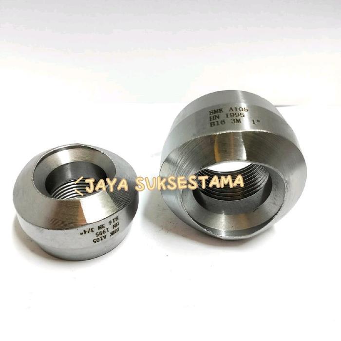 Jual Threadolet Besi A105 Class 3000 Drat NPT 1/2" inch Treadolet #3000 ...