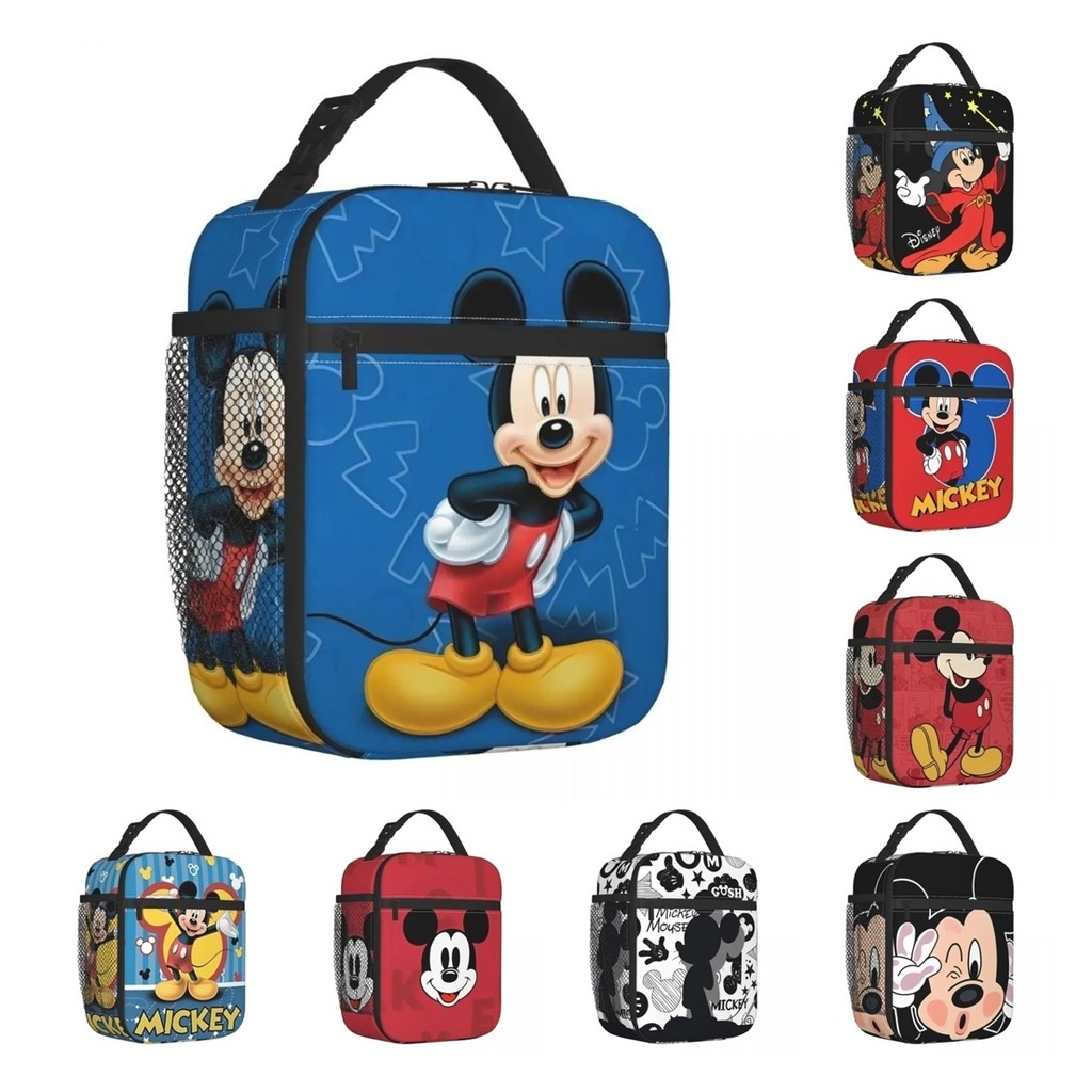 Jual Cute Mickey Mouse Pattern ulated Lun Bag High Capacity Lun ...