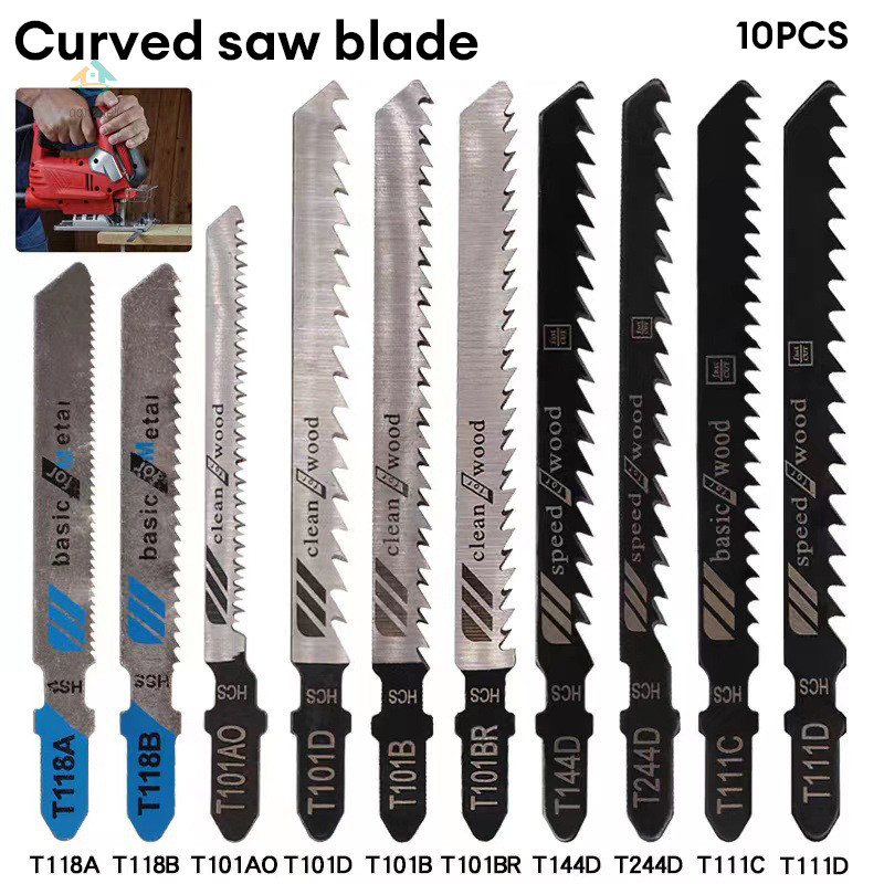 Jual COD️Melengkung Saw Saw Blade Reciprocating Set Linear Woodworking ...