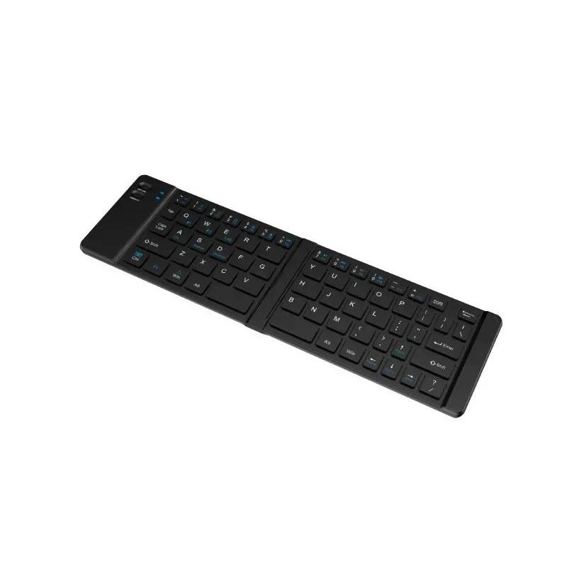 Jual Folding Keyboard and Mouse 2.4G Mini Keypad Bluetooth Wireless ...