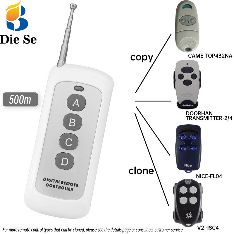 Jual ese 433MHz RF Clone Remote Control Copy Transmitter Cloning Learning Fixed Code Duplicator ...
