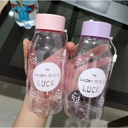 Jual 350ML BOTOL WARM SMILE / BLESS LUCK FREE TALI / TUMBLER BOTOL AIR ...