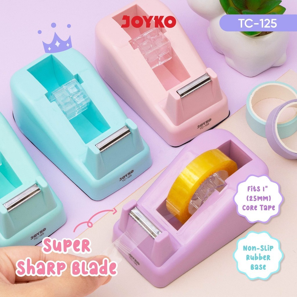 Jual Tape Cutter TC-125 Tape Dispenser Pemotong Pita Perekat JOYKO ...
