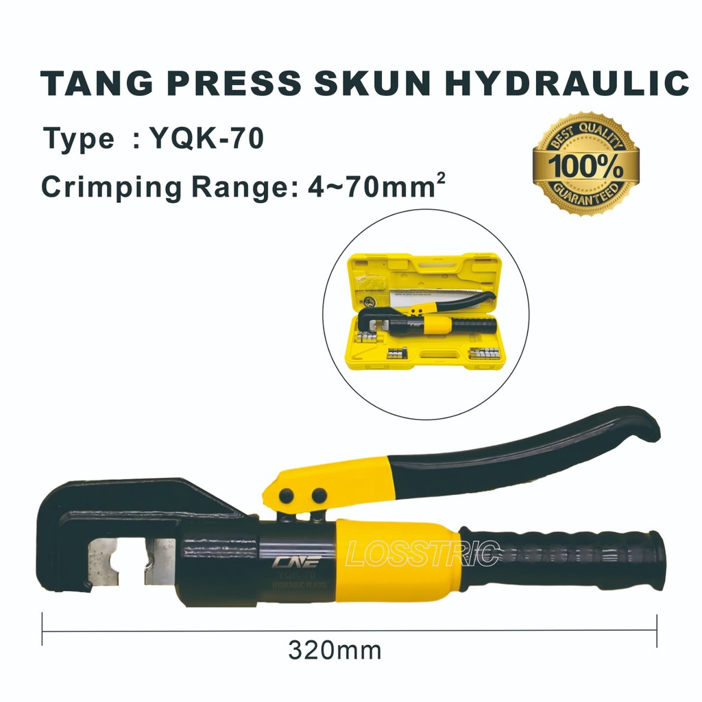 Jual TANG PRESS SKUN HIDROLIC YQK-70(4-70mm²). | Shopee Indonesia
