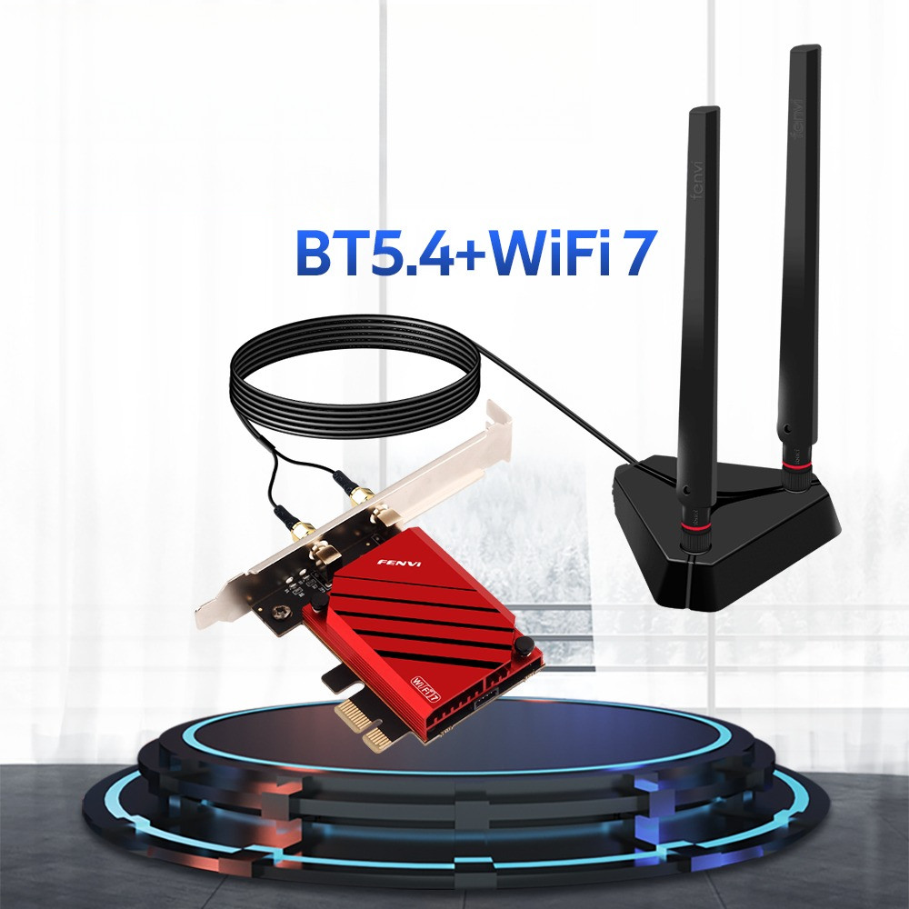 Jual WI-FI 7 BE200 PCIE WiFi Adapter FV-BE8800 WIfi7 BT5.4 Tri-Band 2 ...