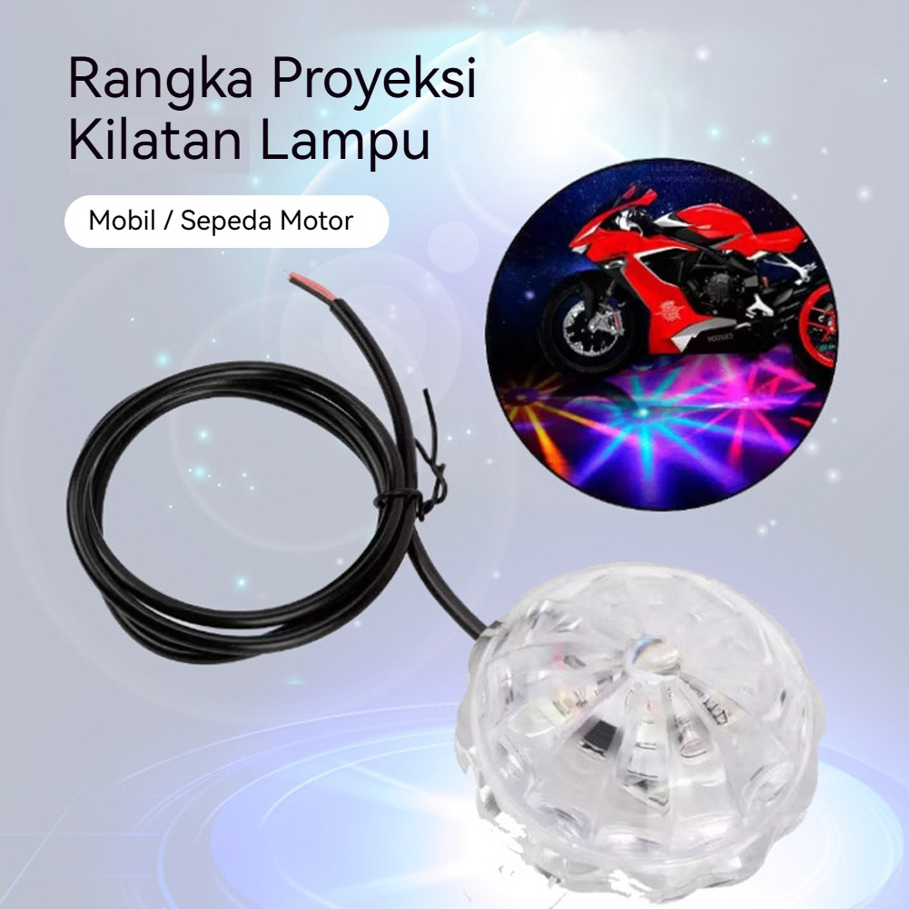 Jual COD Lampu Led Kolong Truk Bis Motor RGB Bulat Hexagonal 12V - 24V ...
