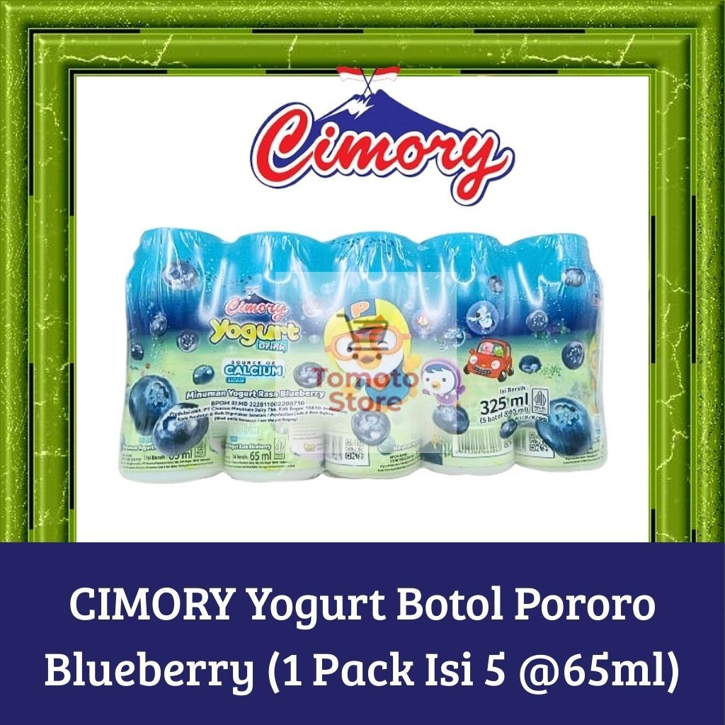Jual TOMOTOSTORE CIMORY Yogurt Botol 65 ml - Pororo Blueberry | 1 pack ...