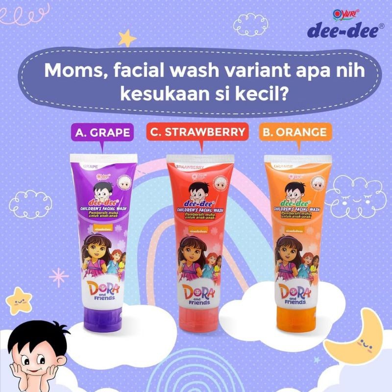 Jual Dee Dee Facial Wash 50G Children Pembersih Wajah Anak Sabun Cuci ...
