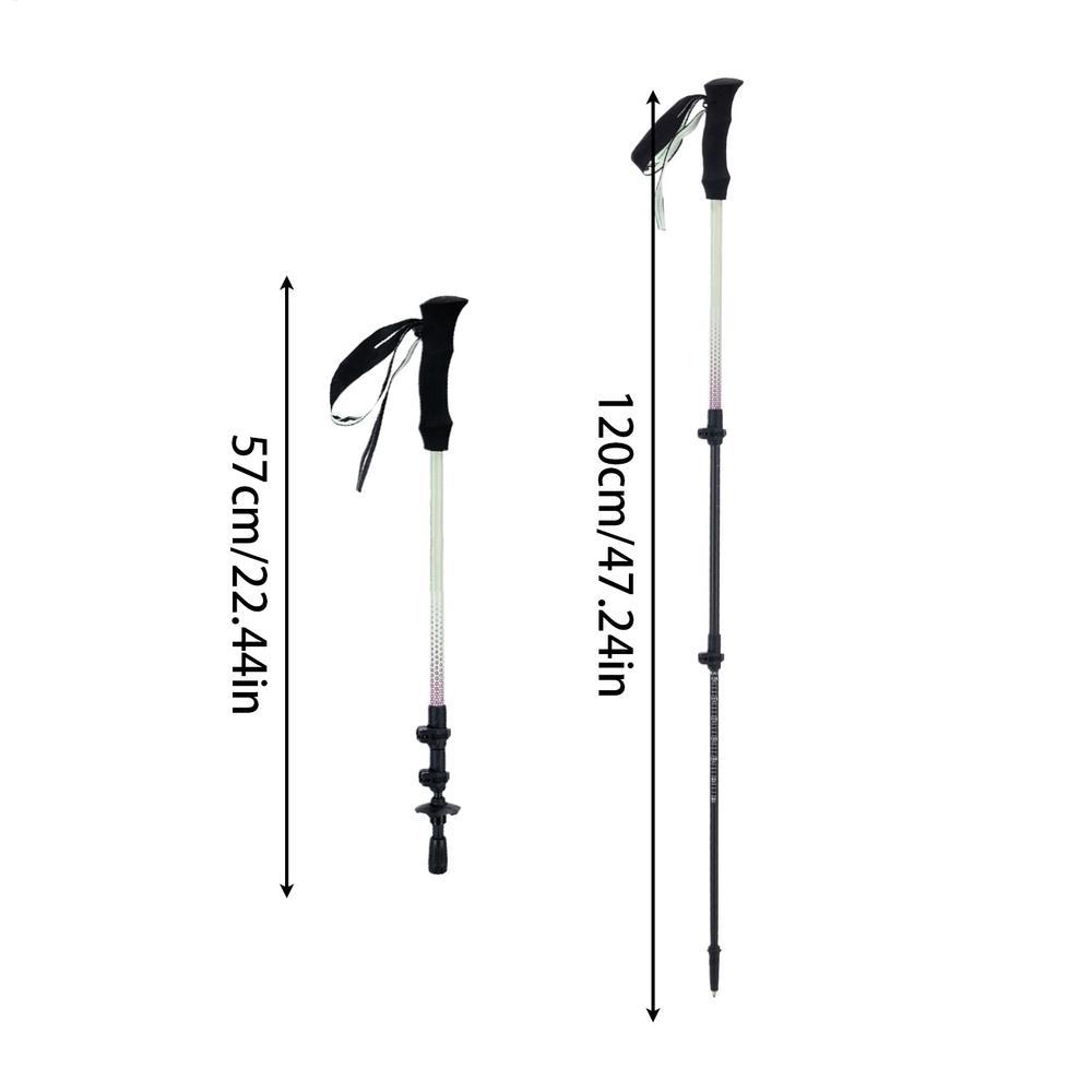 Jual Walking Poles 3-section Trekking Poles for Hiking Adjustable ...