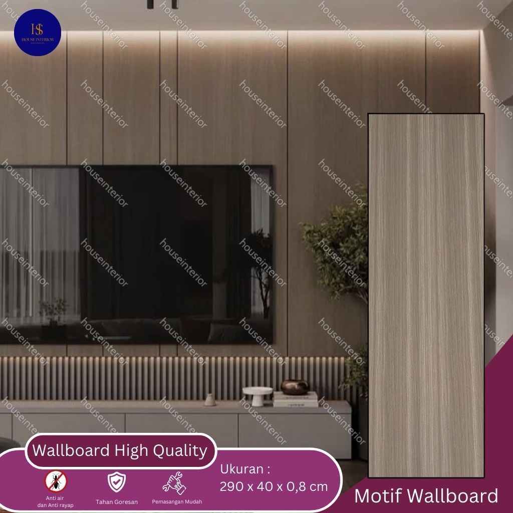 Jual HM8 - WALLBOARD WPC WOOD PANEL WALLPANEL WPC PVC KAYU DINDING ...