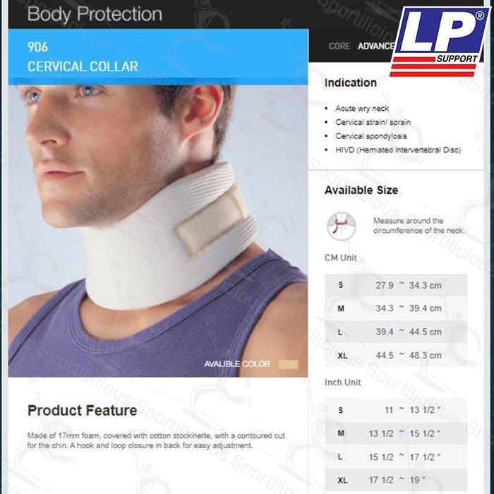 Jual LP Support Cervical Collar SOFT LP-906 Neck Support Brace - S ...