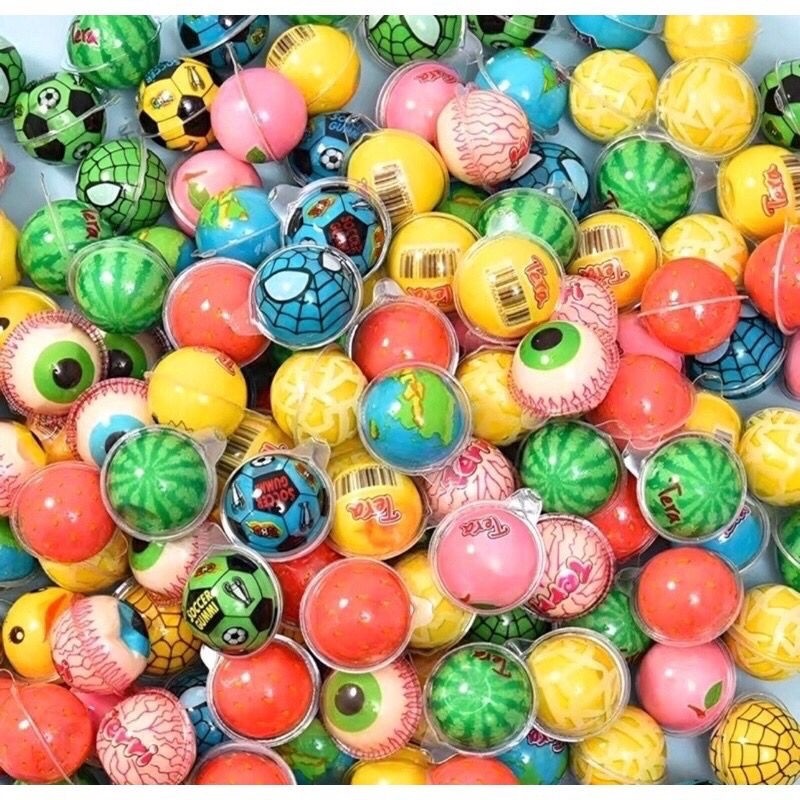Jual permen lunak isi 50 per toples/permen lunak BULAT / BOLA Trolli ...