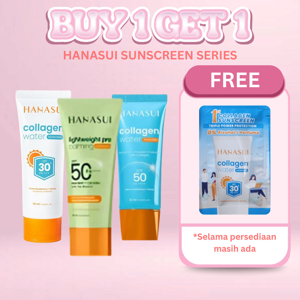 Jual Najmia - B1G1 Hanasui Sunscreen Collagen Water Spf 50 Spf 30 l ...