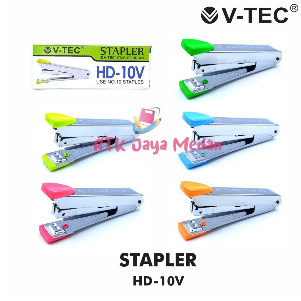 Jual [1 PC] Stapler / Hekter Kertas / Jepretan Warna HD-10V Vtec ...