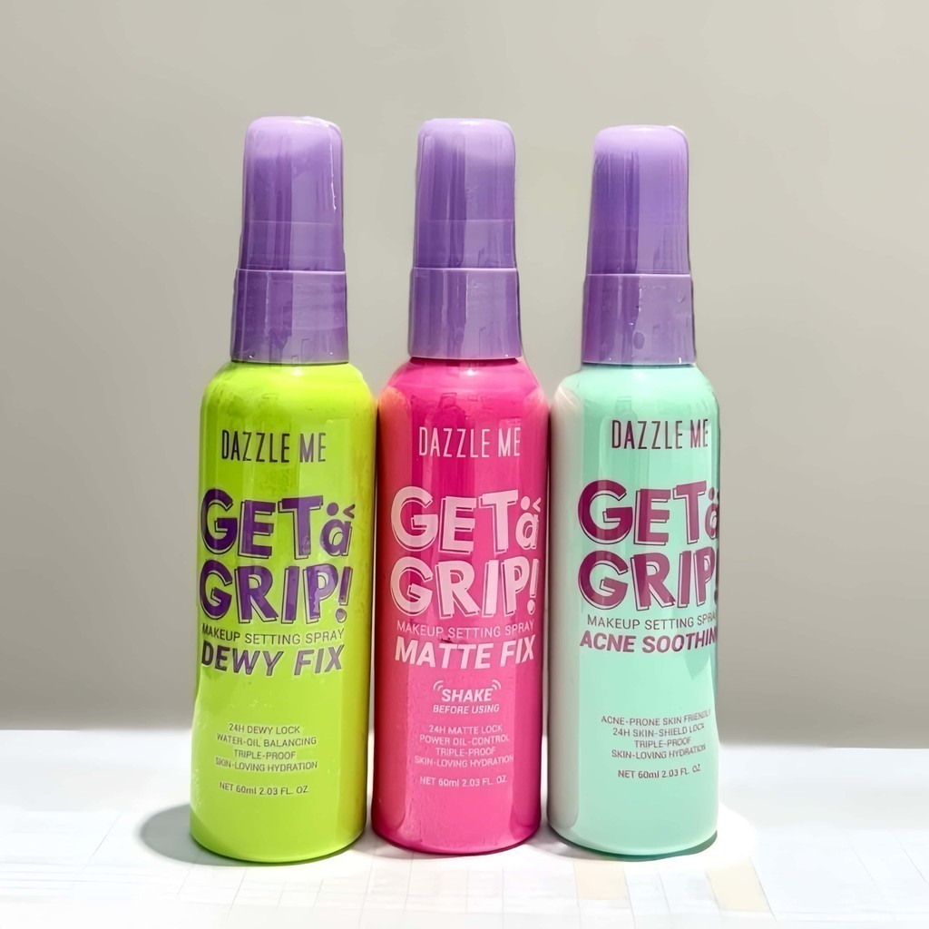 Jual [Genuine]DAZZLE ME Get A Grip! Makeup Setting Spray Dewy Fix ...