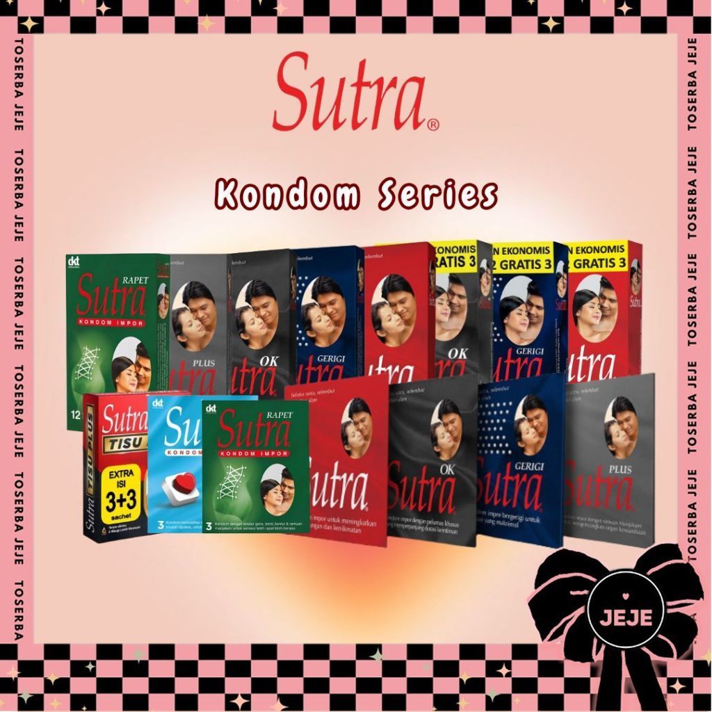 Jual [PRIVASI AMAN] SUTRA Kondom Merah / Plus / HITAM OK / Gerigi Biru ...