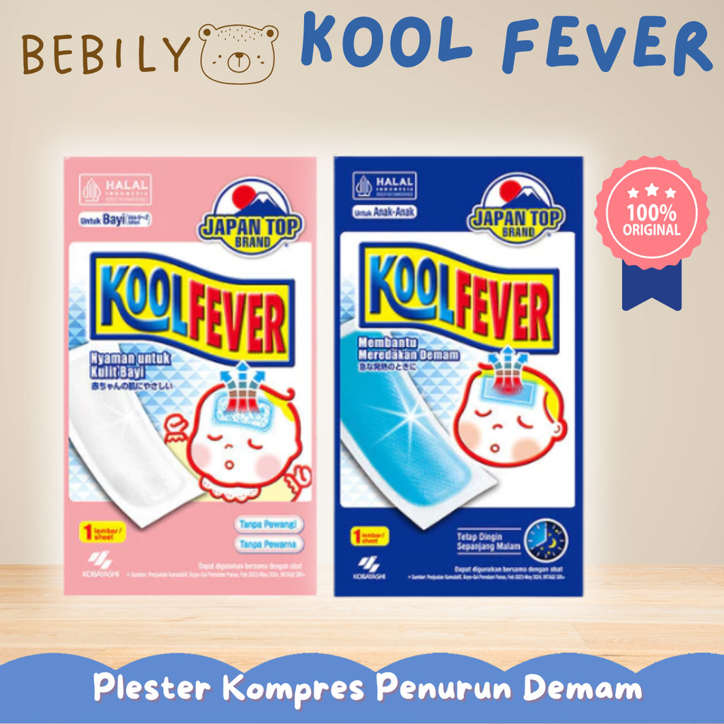 Jual KOOL FEVER Plester Demam Anak Dan Bayi Koolfever Plester Gel ...