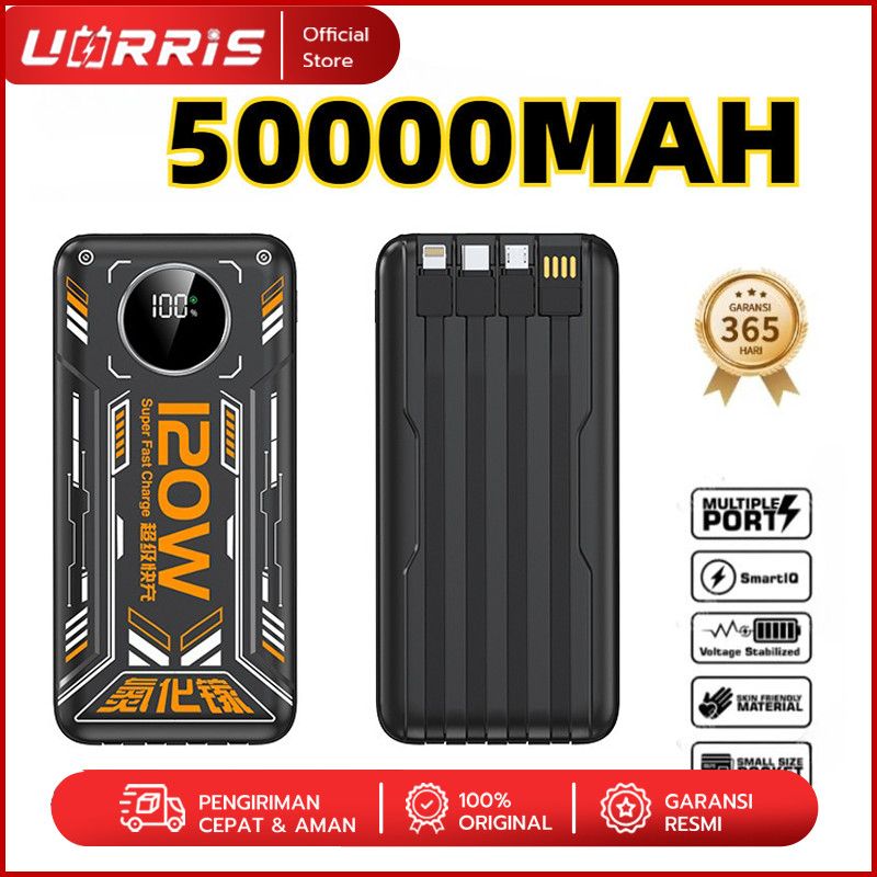 Jual PowerBank 50000mAh Full Capacity Mini Powerbank Dual USB Portable ...