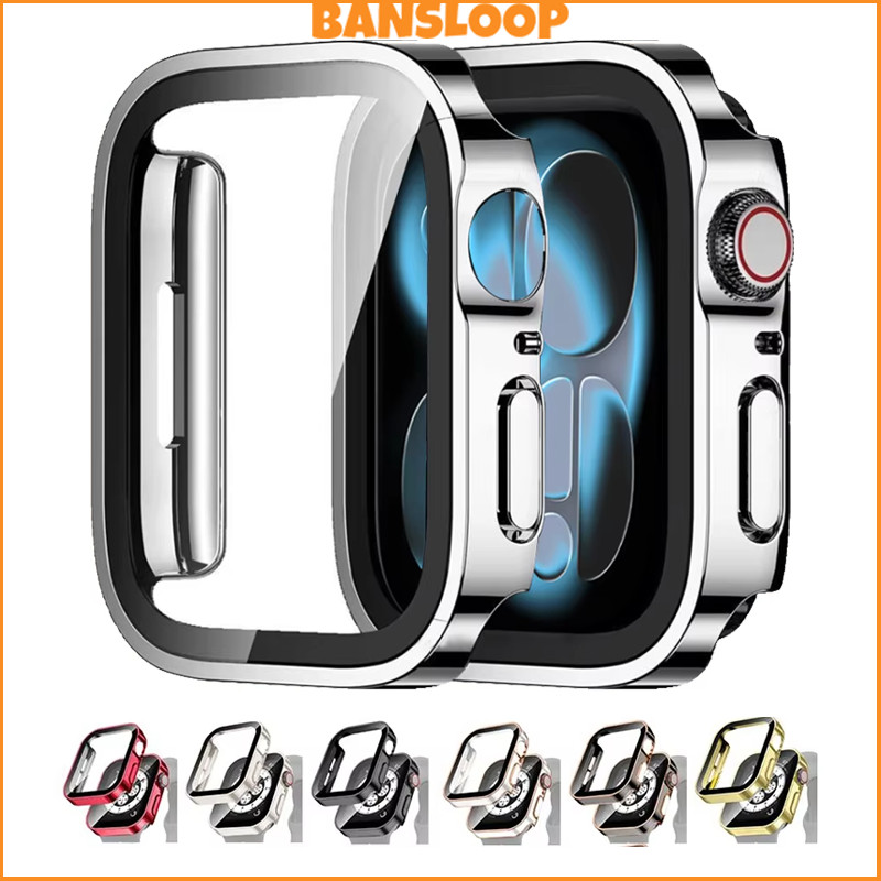 Jual Plastic Case with Glass Screen Protector for IWatch Apple Watch SE ...