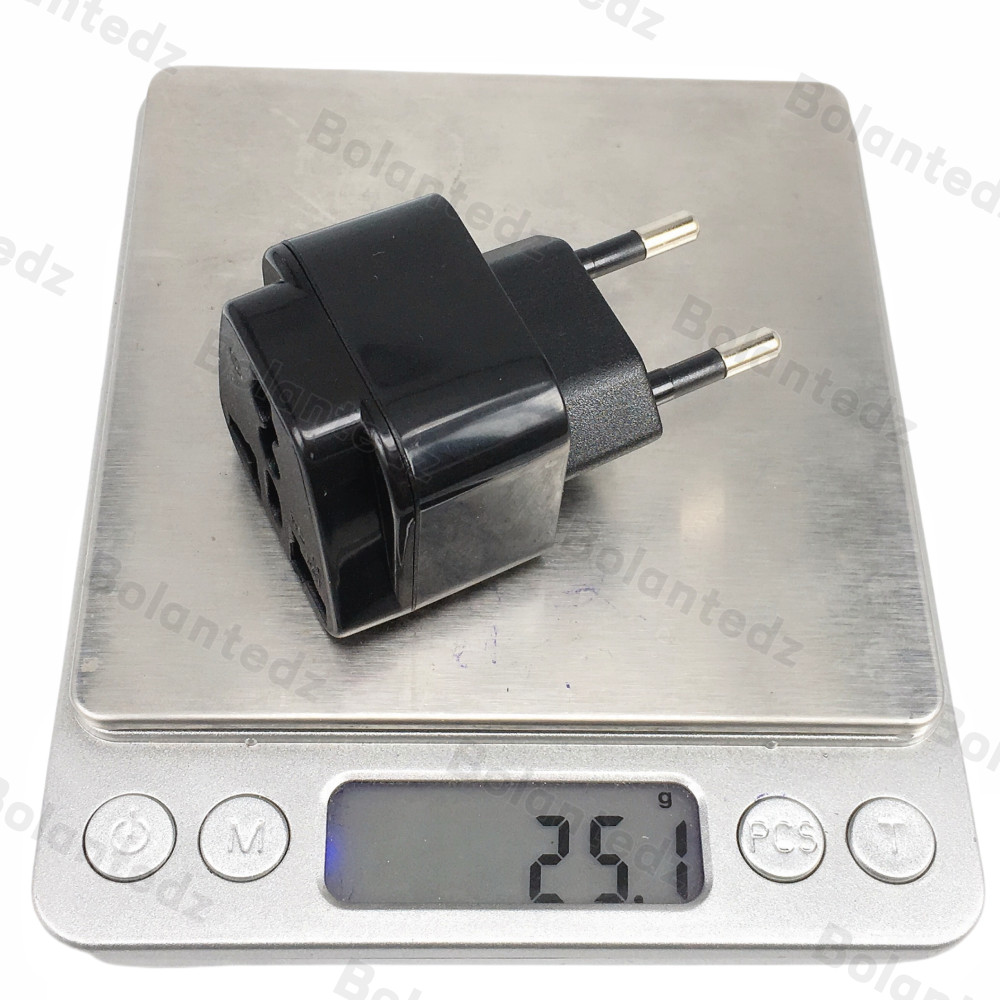 Jual 2 Round Pin Plug Adapter Convert Universal EU/AU/US/UK to Brazil ...