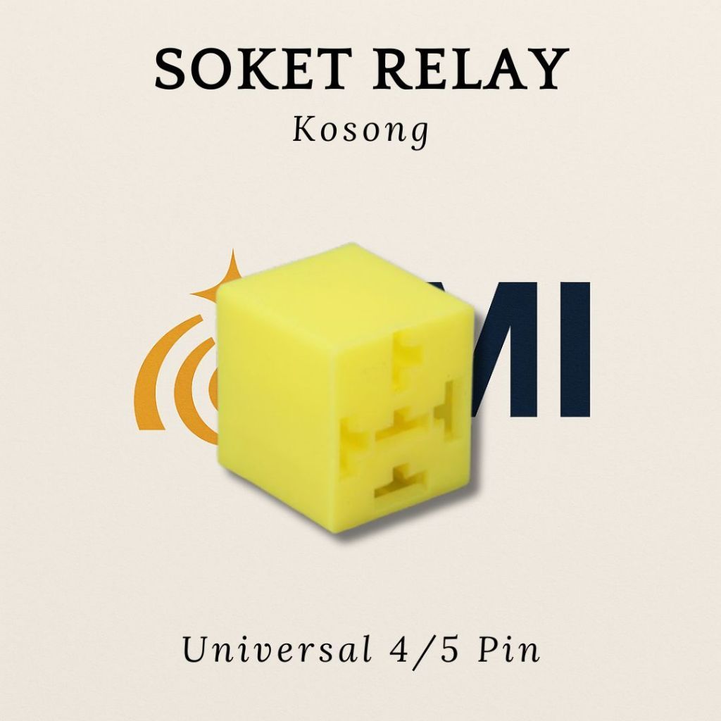 Jual Soket Relay Kosong Kuning Universal 4/5 Pin – Bahan Tahan Panas ...