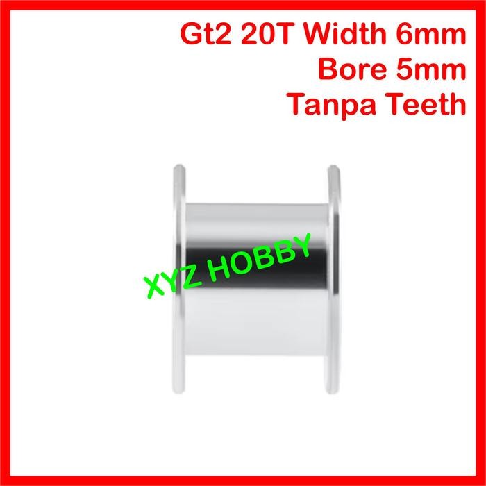 Jual GT2 20T W6 B5 Idler Pulley Tooth/Toothless 2GT 20teeth Width 6mm ...