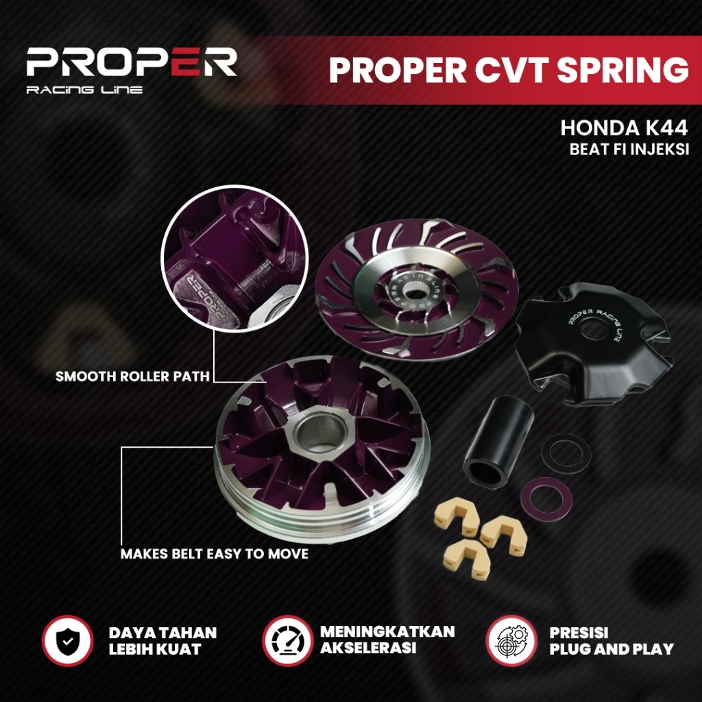 Jual PROPER RACING LINE PULLEY SET HONDA BEAT ESP SCOOPY ESP VARIO 110 ...