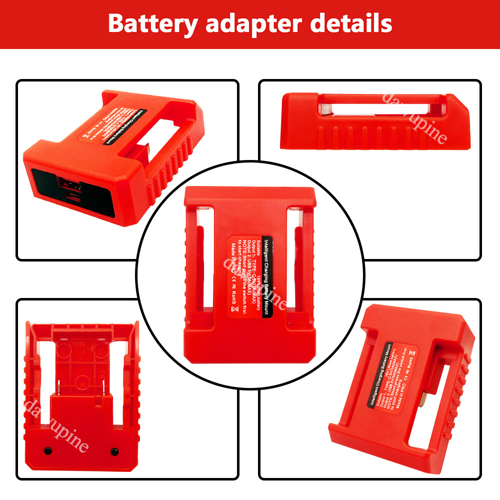 Jual Lithium Battery Adapter USB Type C arger Power Bank Belt Buckle ...