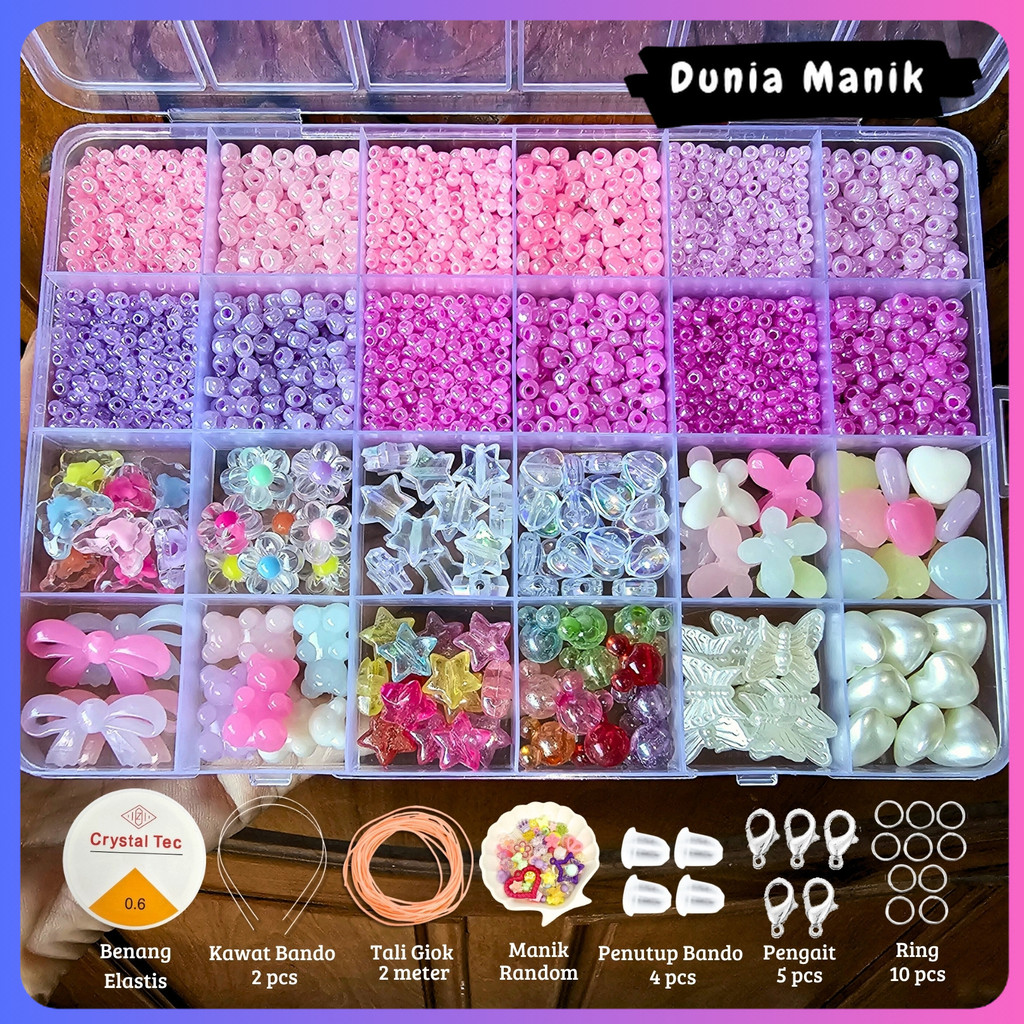 Jual Dunia Manik - DIY Craft Kit Gelang Manik Manik Aesthetic - Manik ...