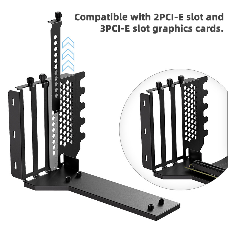 Jual PCI-E3.0 Graphics Card Vertical Mounting Bracket 200mm PCI-E 4.0 ...