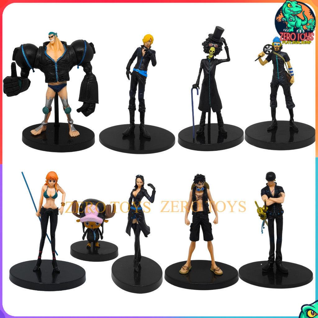 Jual Action Figure One Piece Glm Gold Black Outfit Version Luffy, Zoro ...