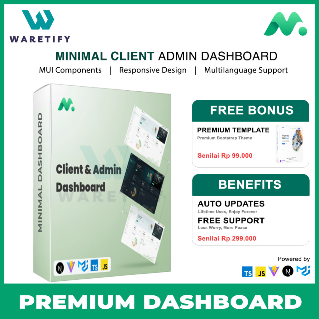 Jual Minimal - Client and Admin Dashboard React & Next JS Template Material UI Versi Terbaru ...