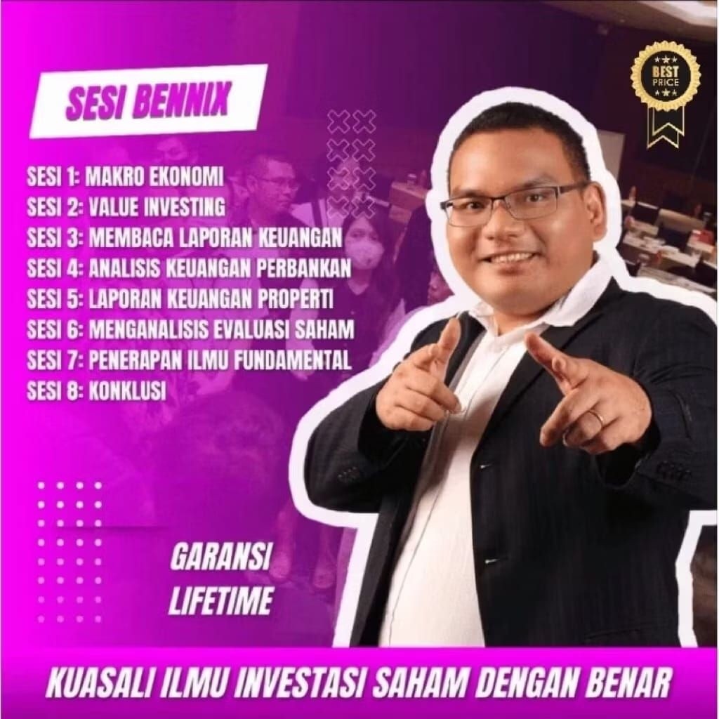 Jual PROMO!! SEKOLAH SAHAM BENNIX | KURSUS VALUE INVESTING SAHAM BACTH ...