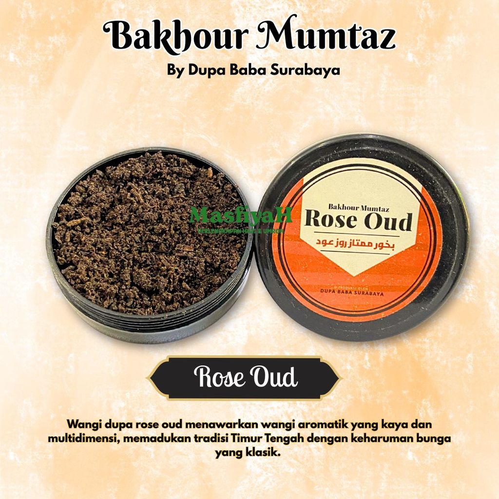 Jual DUPA MUMTAZ ROSE OUD POT Bakhour Arab Mumtaz ROSE Oud Original ...