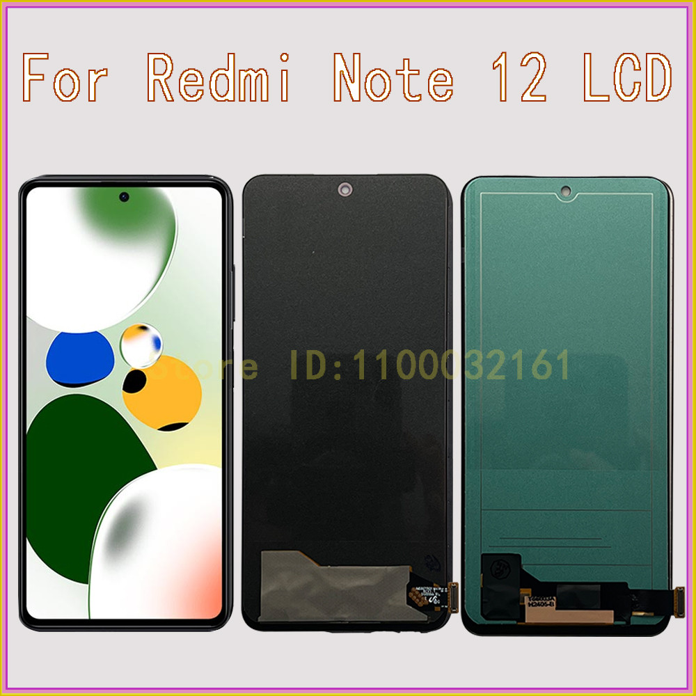 Jual 6.67" Tested splay For Redmi Note 12 LCD Screen 22111317G gitizer ...