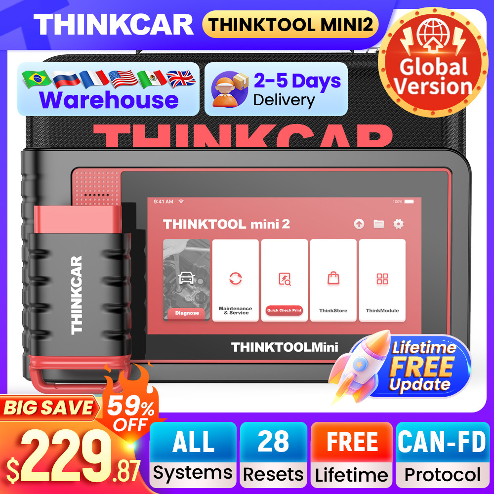 Jual THINKCAR THINKTOOL MINI 2 CANFD Auto Car agnostic Tools Obd2 ...