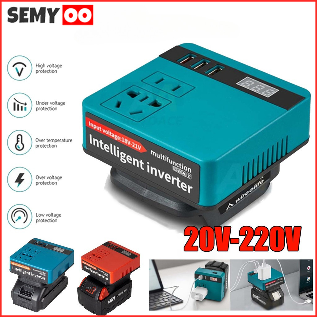 Jual SEMYOO Inverter 21V To 220V 100W/Konverter Makita 18V/21V/Power ...