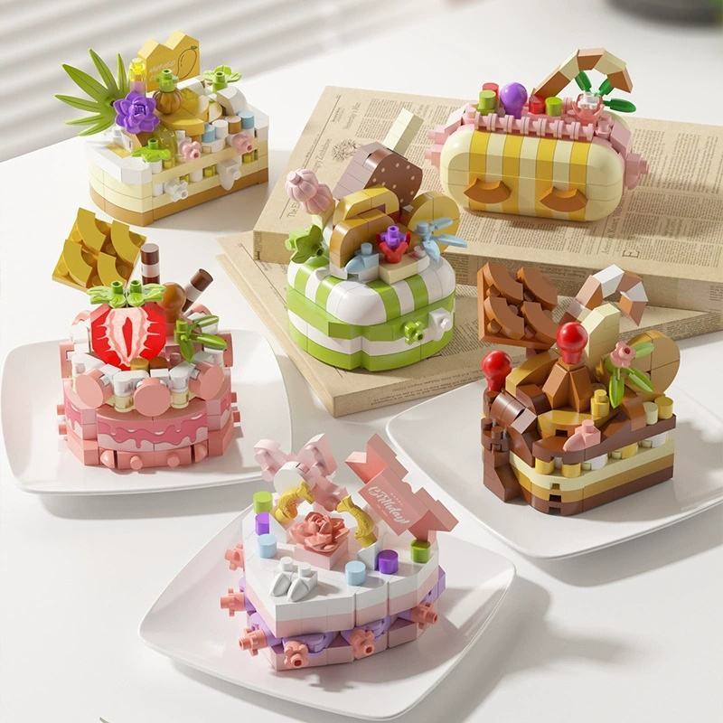 Jual Mini Bricks Cake Micro Particle Building Blos Puzzle Gift for ...