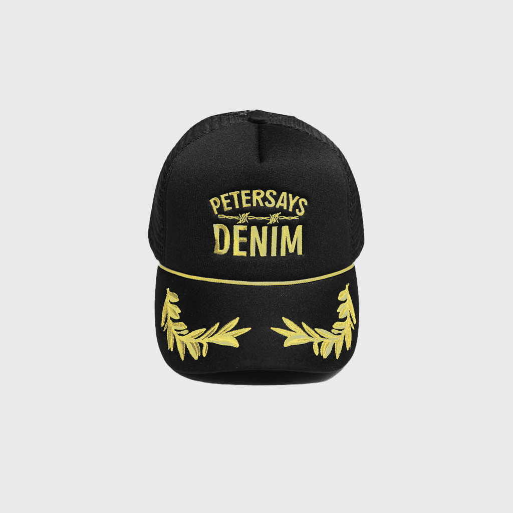 Jual Peter Says Denim Trucker Hat - Veteran Black | Shopee Indonesia