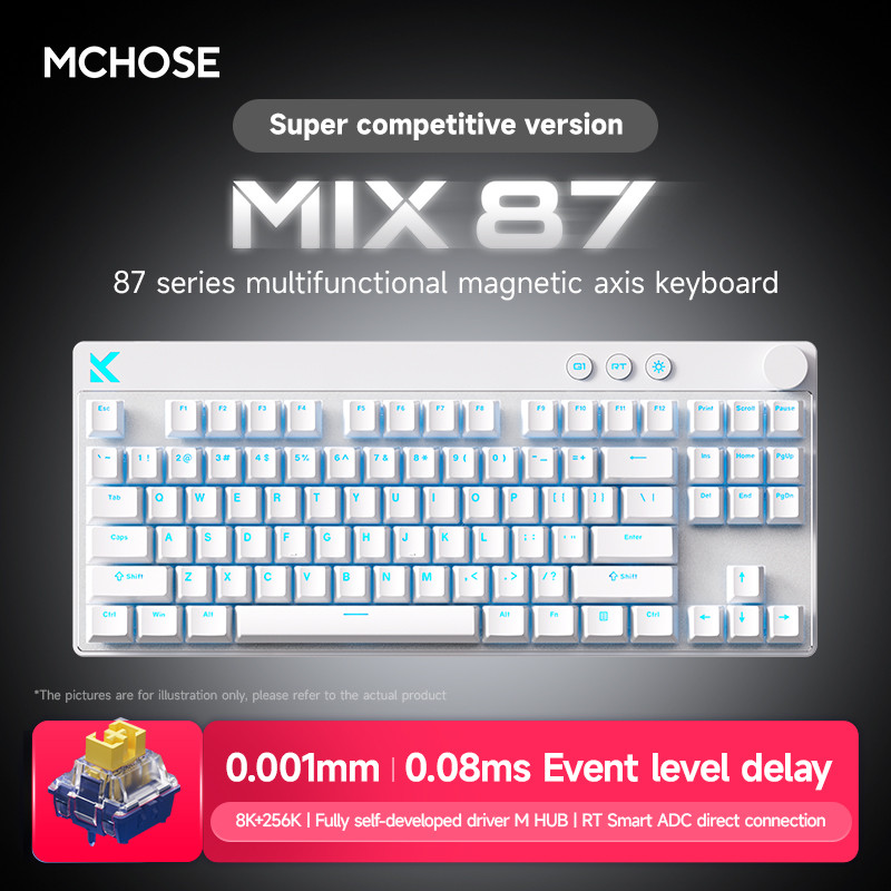 Jual MOSE MIX87 Magnetic Swti Keyboard Custom Wired Gaming Keyboard RGB ...