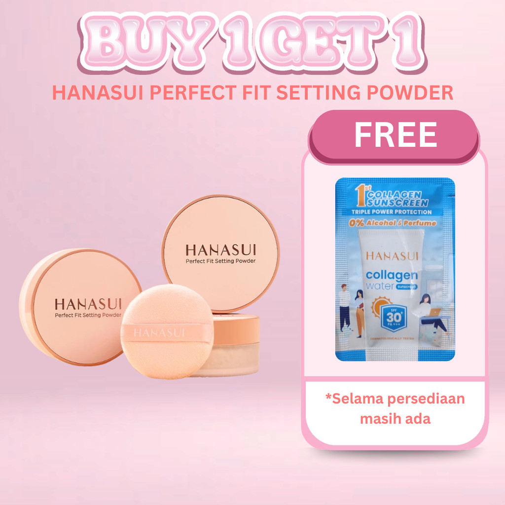 Jual Najmia Ofc B1G1 Hanasui Perfect Fit Setting Powder / Bedak Hanasui ...