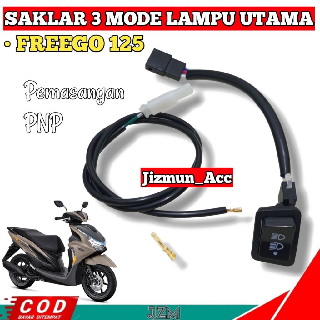 Jual Saklar 3 Mode Lampu Utama FREEGO 125 Pemasangan PNP | Shopee Indonesia