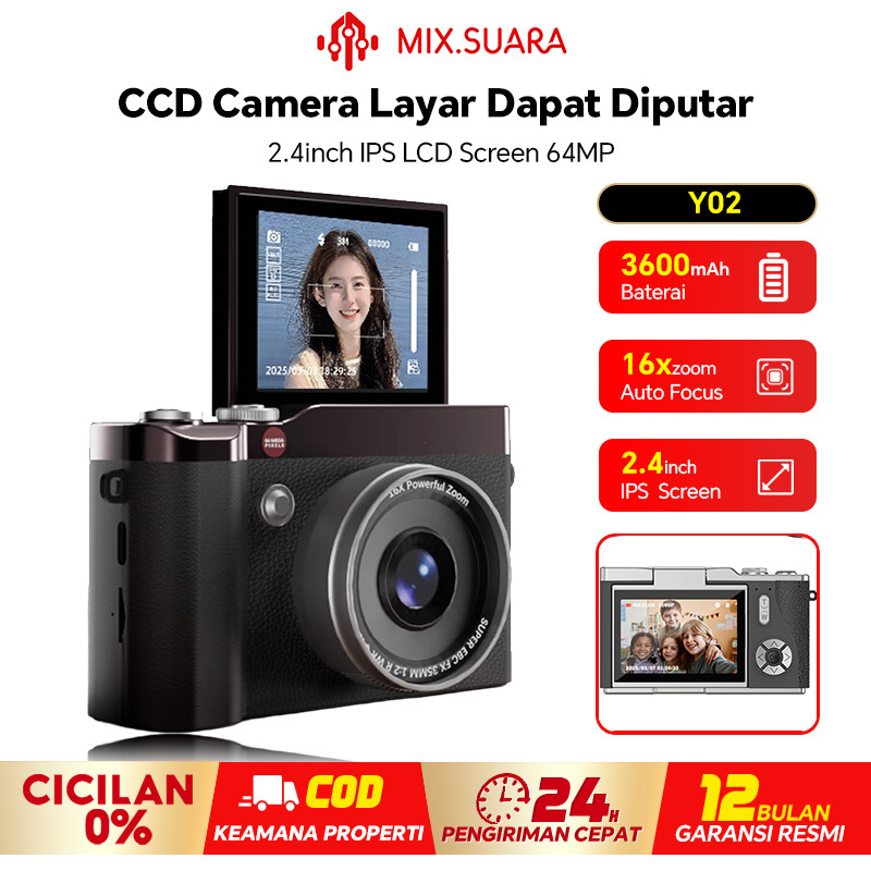 Jual MIX.SUARA Kamera Digital CCD Auto Focus 64MP 4K HD Kamera 2.4inch ...