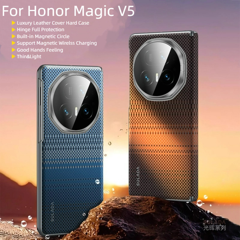 Jual Mewah Ultra Thin & Light Woven Pattern Kulit Engsel Kasus ...