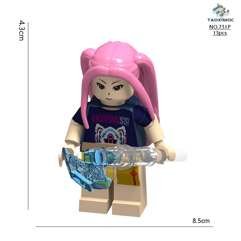 Jual New product: KPop Demon Hunters Buig Blocks, Rumi Assembly Model ...